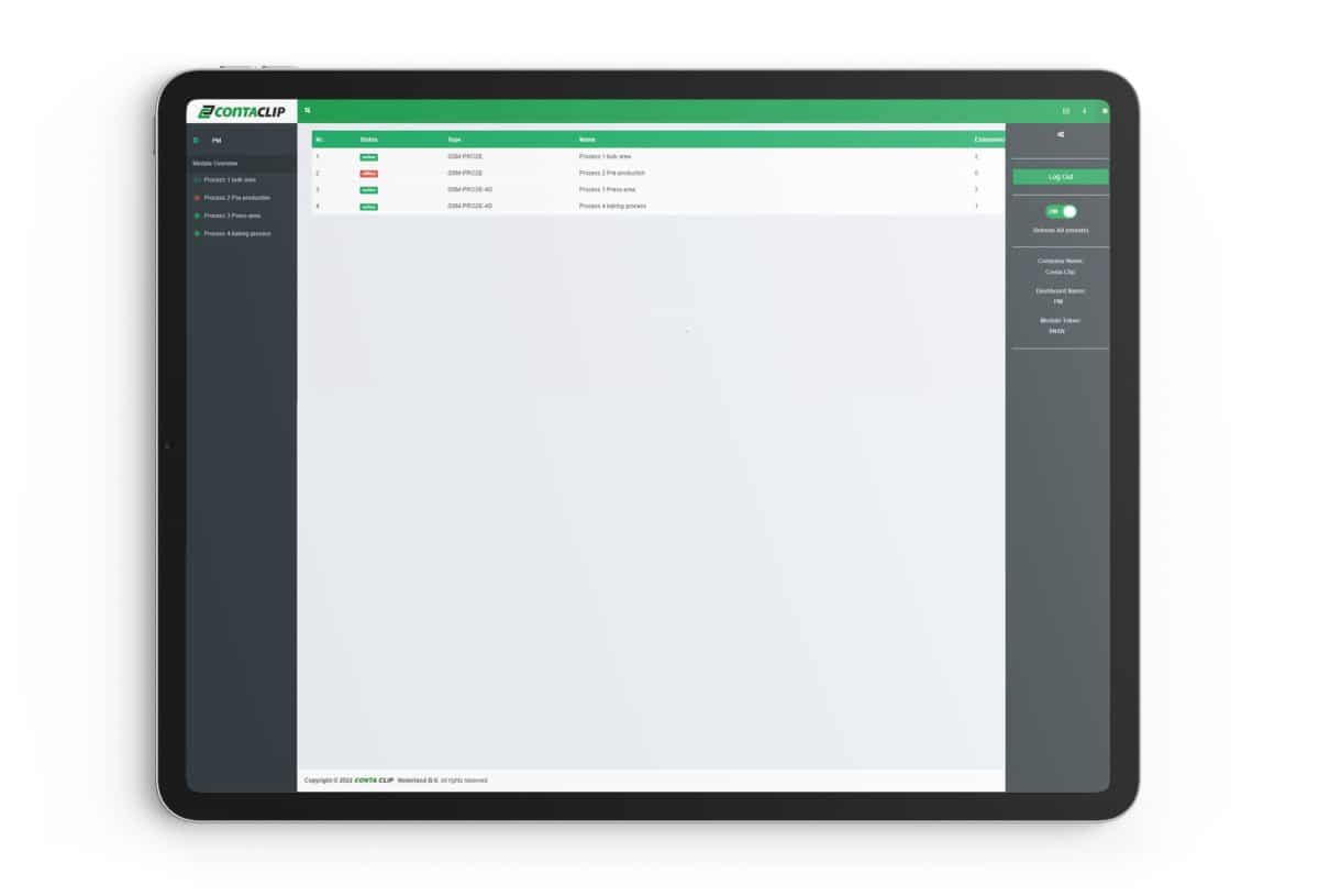 Registration CONTA-SUPERVISION IoT Portal | CONTA-CLIP